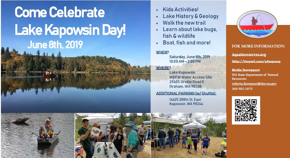Second Annual Lake Kapowsin Day to Celebrate Unique Lake – Pierce ...