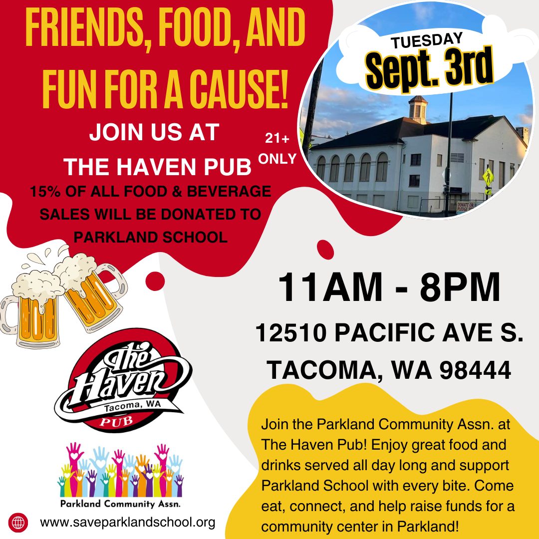 Sept. 3, Dine at The Haven Pub and support the Parkland School ...